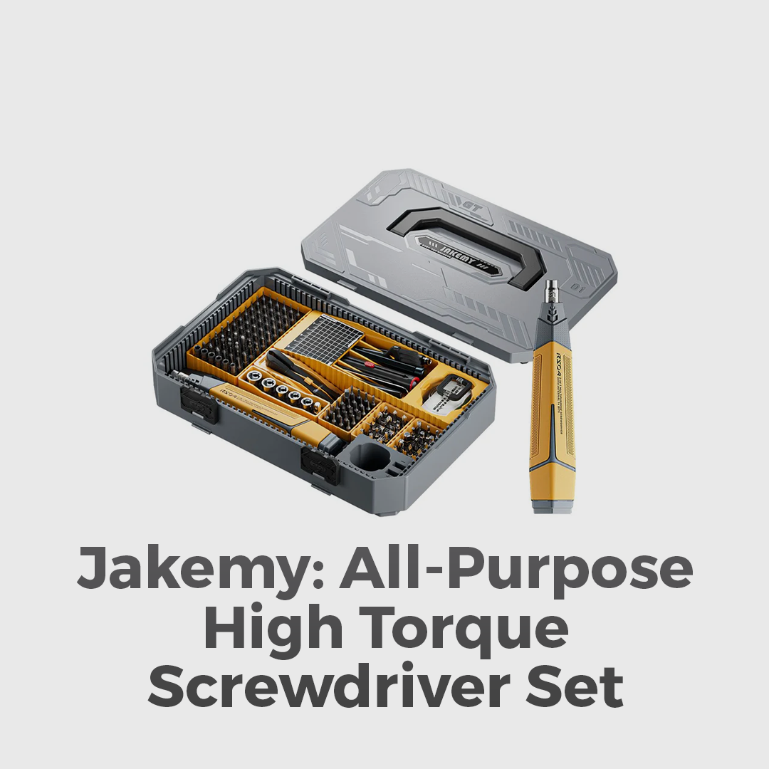 Jakemy All-Purpose High Torque Screwdriver Set - Manual RS04 or Smart ...